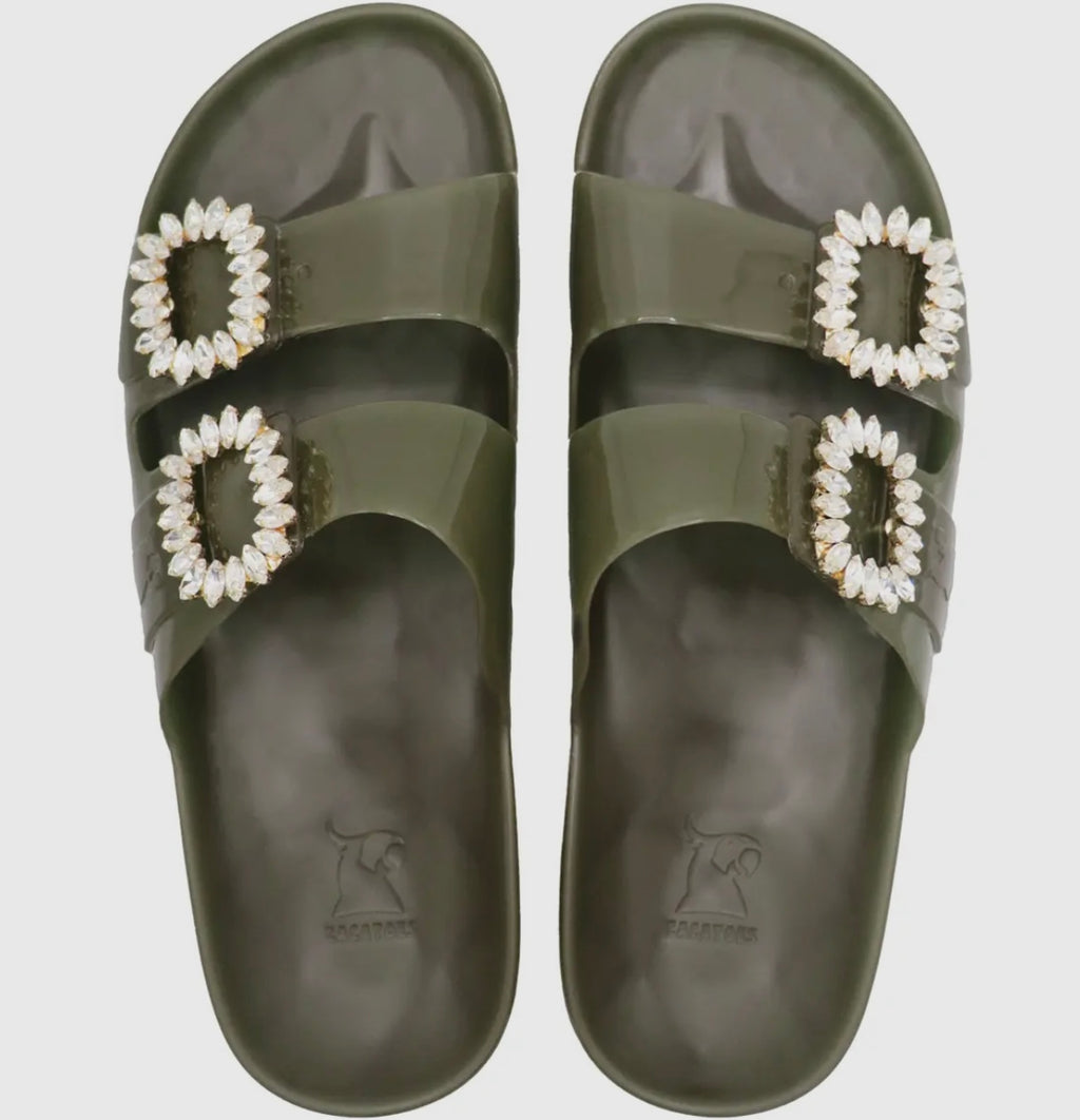 Cacatoés Anjo Lindo Dark Kaki Scented Sandals – Hará NYC